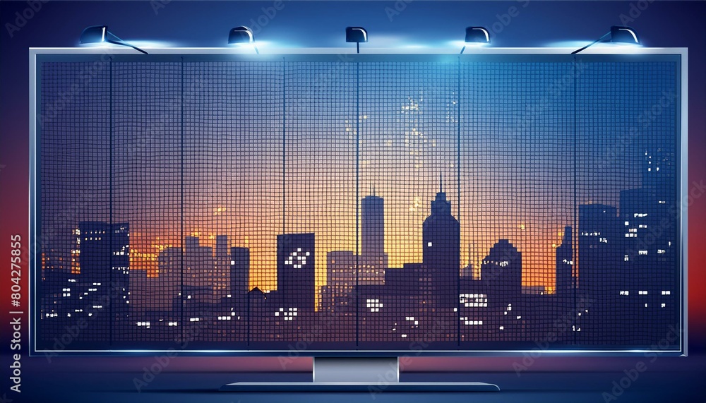 vector realistic isolated LED screen background: A cutting-edge LED ...
