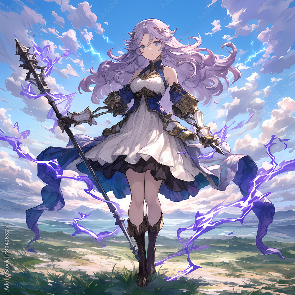 Empowering Anime-Inspired Female Character with Lightning Powers ...