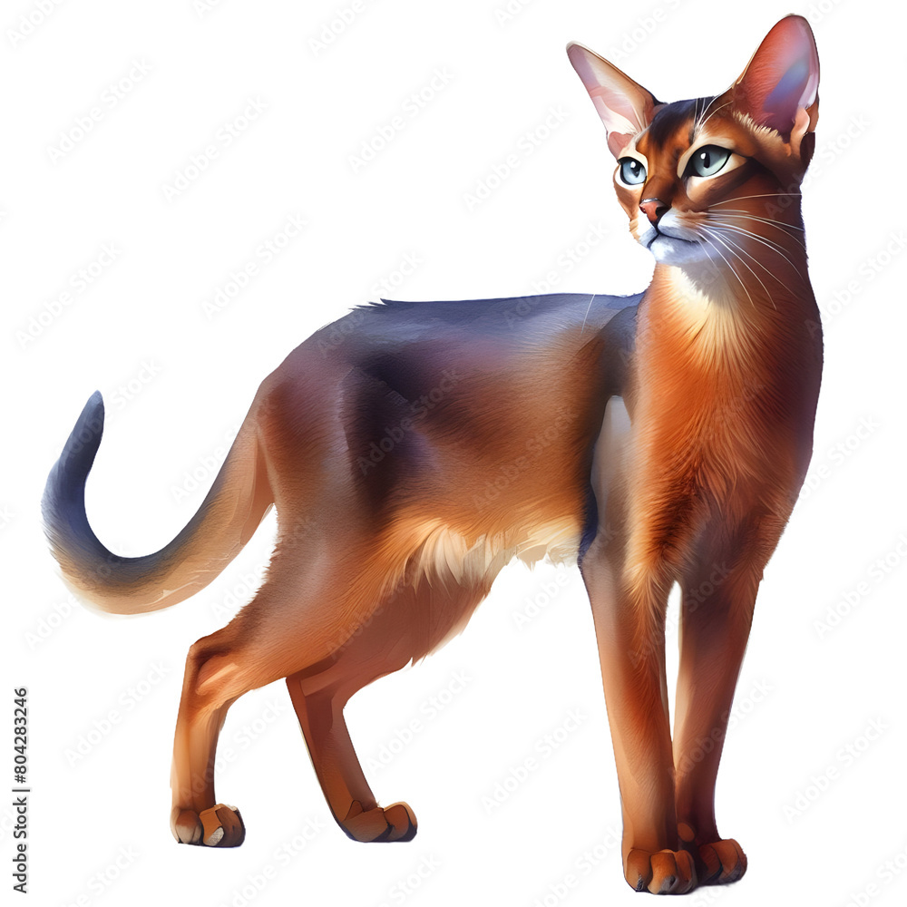 Realistic Cat Clipart Bundle, Watercolor Kittens Png Graphics Munchkin ...