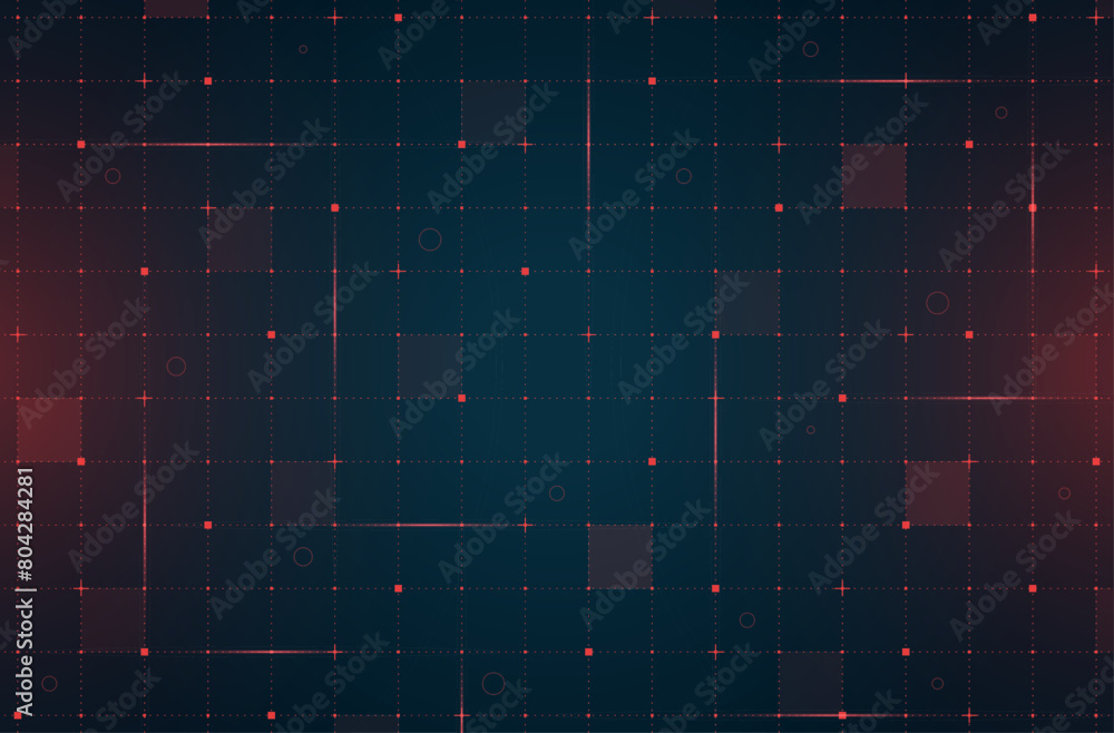 VR HUD futuristic interface grid. Digital UI screen mesh pattern. GUI ...