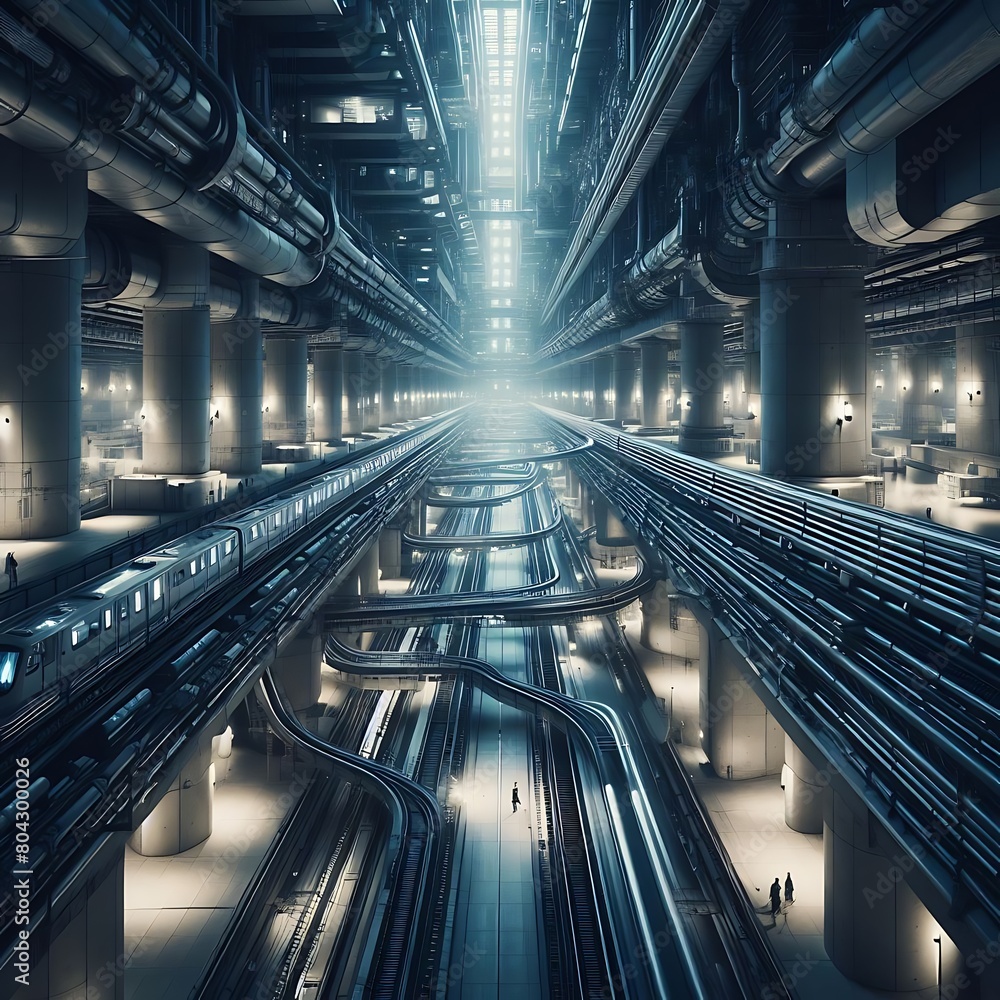 Invisible Pathways: The Unseen Arteries Beneath the Surface Stock ...