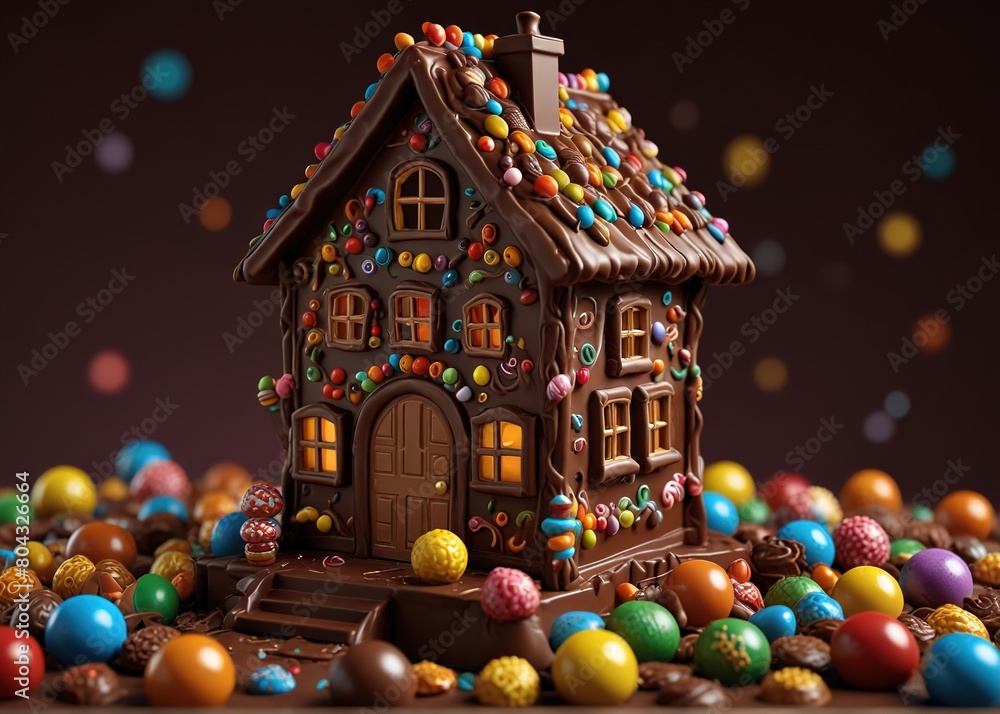 chocolate house, temple, architecture, asia, building, house, garden ...