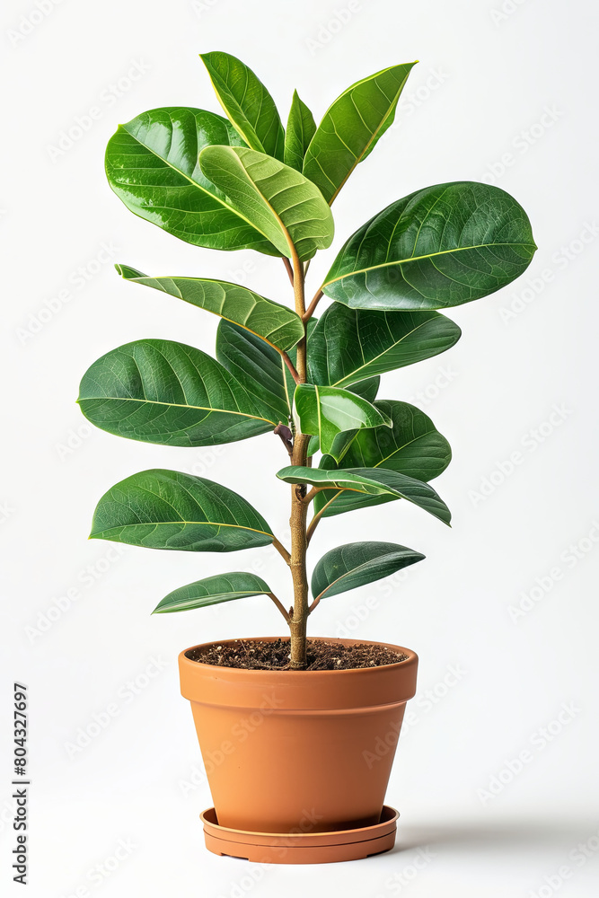 Ficus elastica, the rubber fig, rubber bush, rubber tree, rubber plant ...