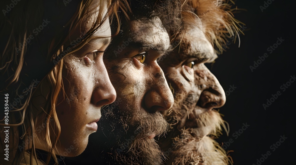 Timeline of Neanderthal-Homo Sapiens Interaction Stock Photo | Adobe Stock