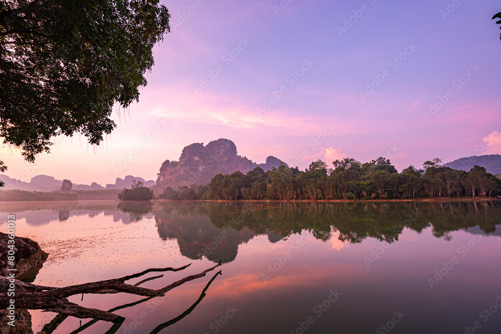 Pastel Pink Sunset on Cape Cod. Peaceful Seascape over Falmouth Marsh ...
