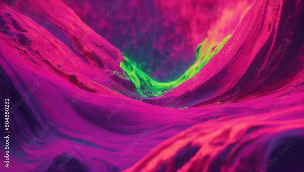 Visuals of liquid magma in shades of neon pink, electric purple, and ...