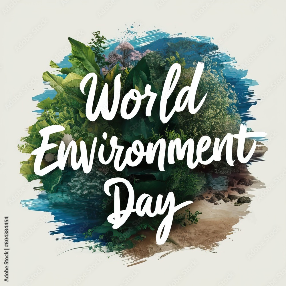 ภาพประกอบสต็อก World Environment Day, Social Media Post. and. Vector ...
