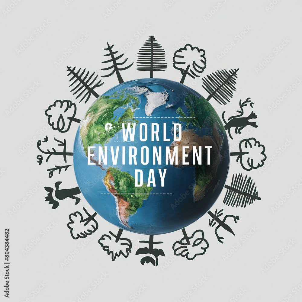 World Environment Day, Social Media Post. and. Vector. Illustration ...
