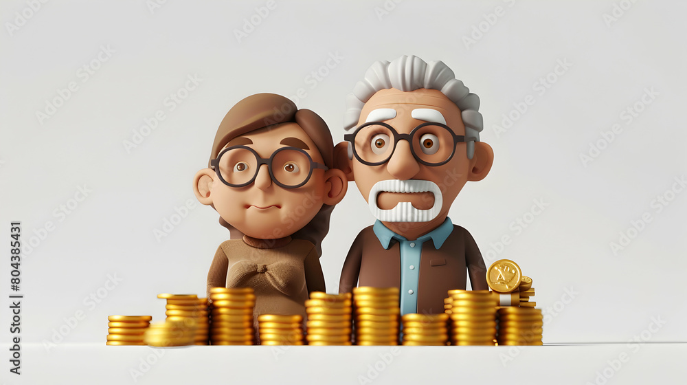 3D Cartoon Icon: Retirement Income Planning Guide for Annuities ...