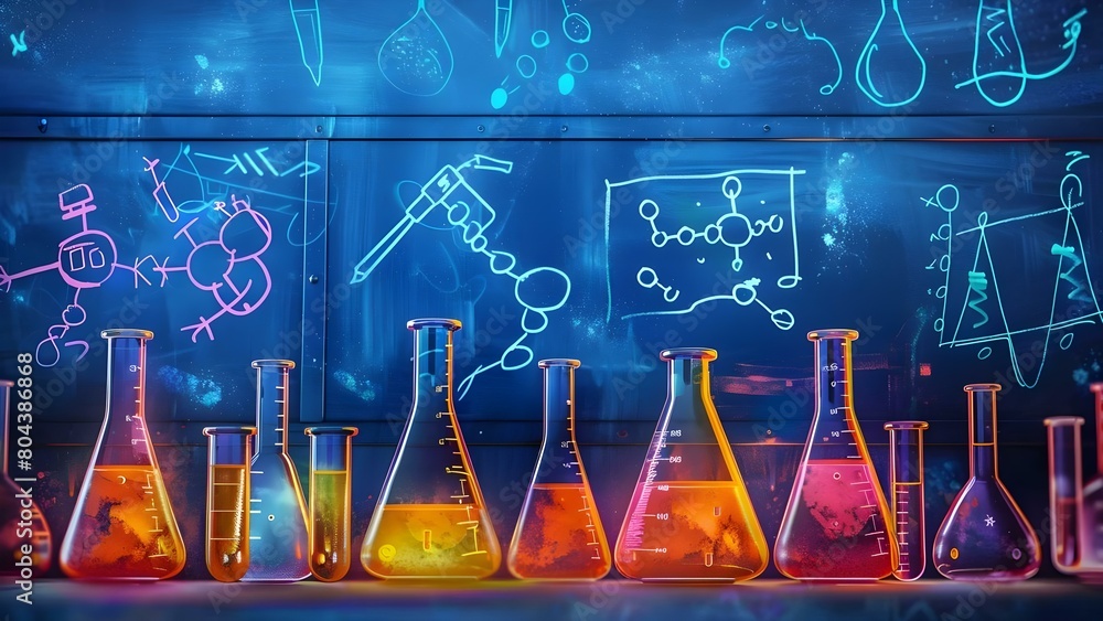 Cartoon doodles of lab safety signs reminding scientists to work ...