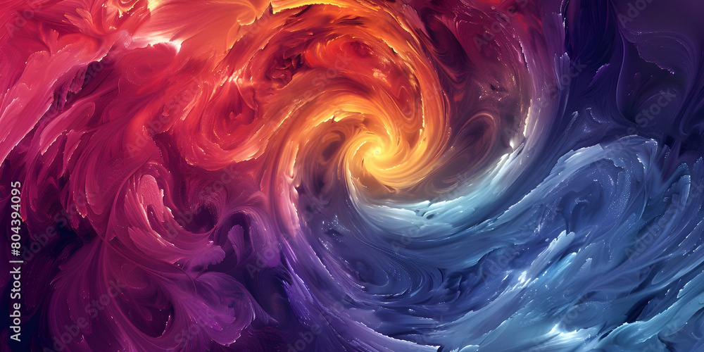 Swirling Kaleidoscope: A Symphony of Colorful Swirls, Chromatic ...