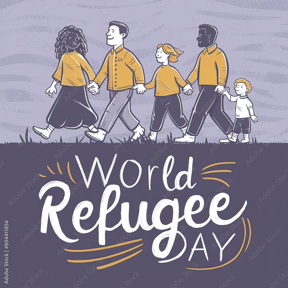 World Refugee Day, social media post, World Refugee Day poster, post ...