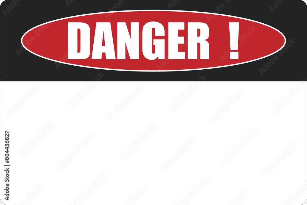 Poster Isolated empty, copy space danger label, sticker security dan ...