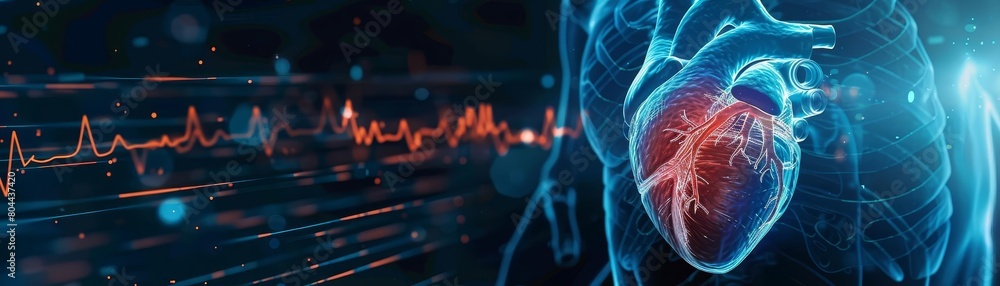 Infrared medical imaging of cardio activity in human heart during ...