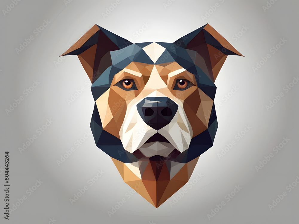 Simple dog Head line Art Vector Illustration , dog head, 3d logo ...