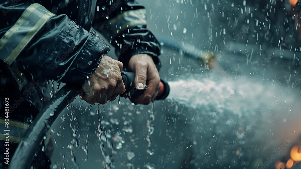 The most important fire in the world. Close-up shot. the hands of the ...