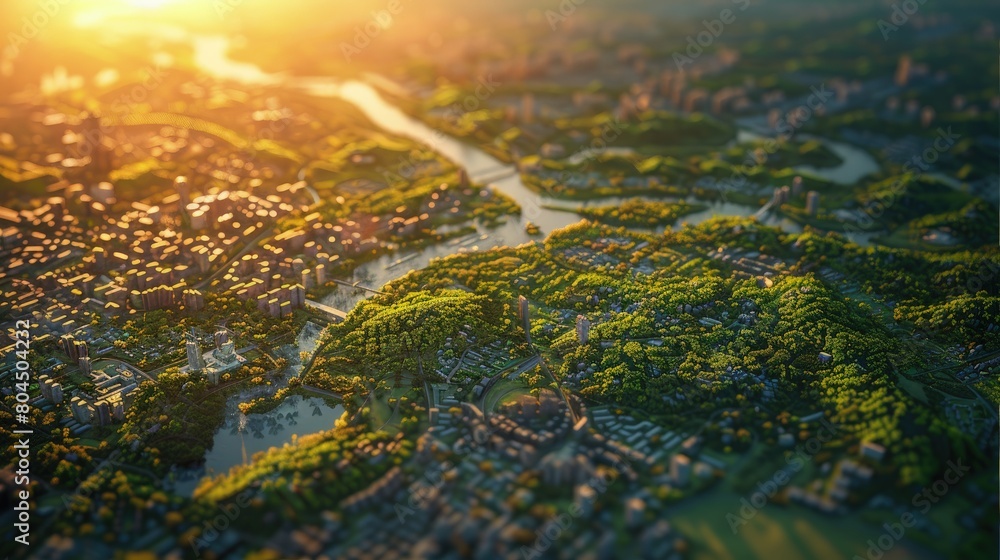 Local sustainable development planning, city officials mapping ...