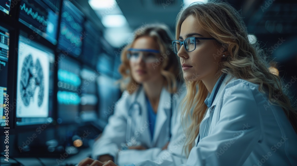 Researchers evaluating the performance of a new ECG monitor in clinical ...