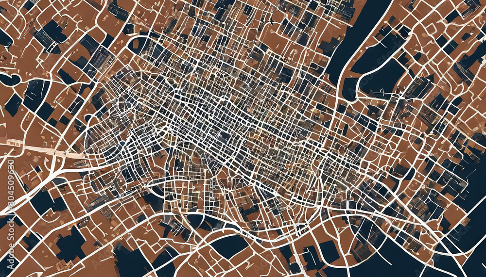 Foto de 'mapRoad streets Cincinnati Illustration poster Transportation ...