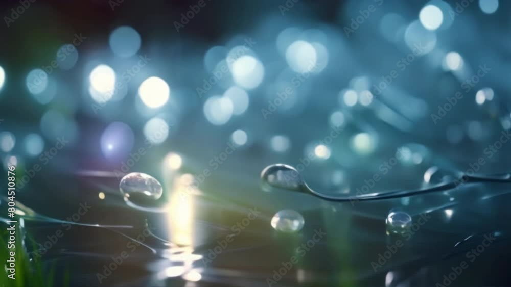 A cluster of tiny blue lights against a dark background that is out of ...