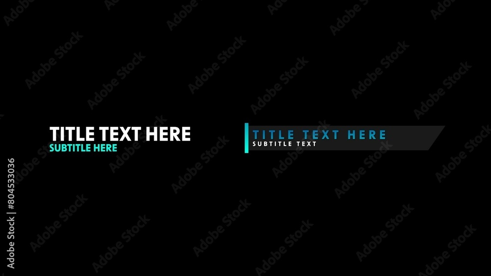 Modern Business Lower Third Templates Stock Template | Adobe Stock