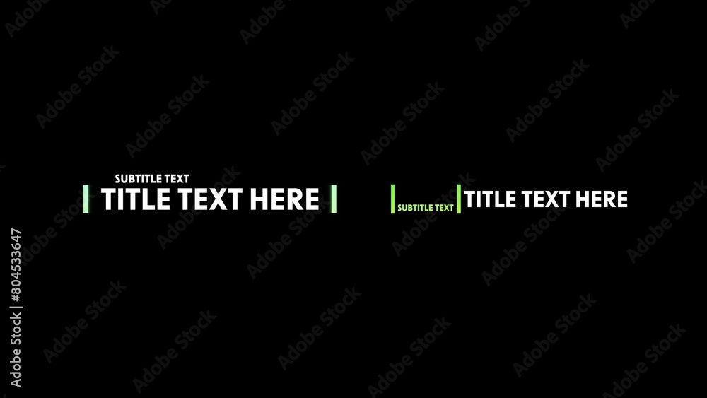 Professional Title Reveal Bundle Stock Template | Adobe Stock