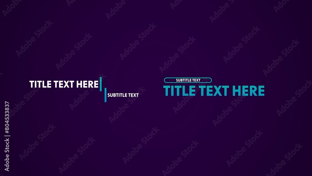Clean Modern Lower Thirds Bundle Stock Template | Adobe Stock