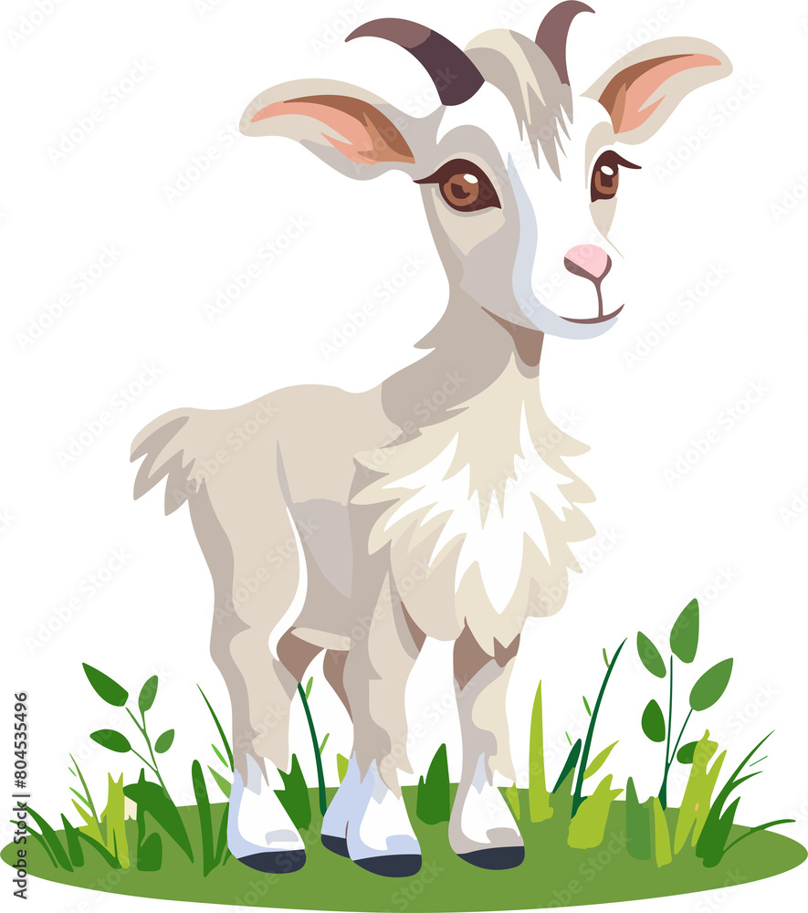 cartoon goat clip art or sheep animal Stock Illustration | Adobe Stock