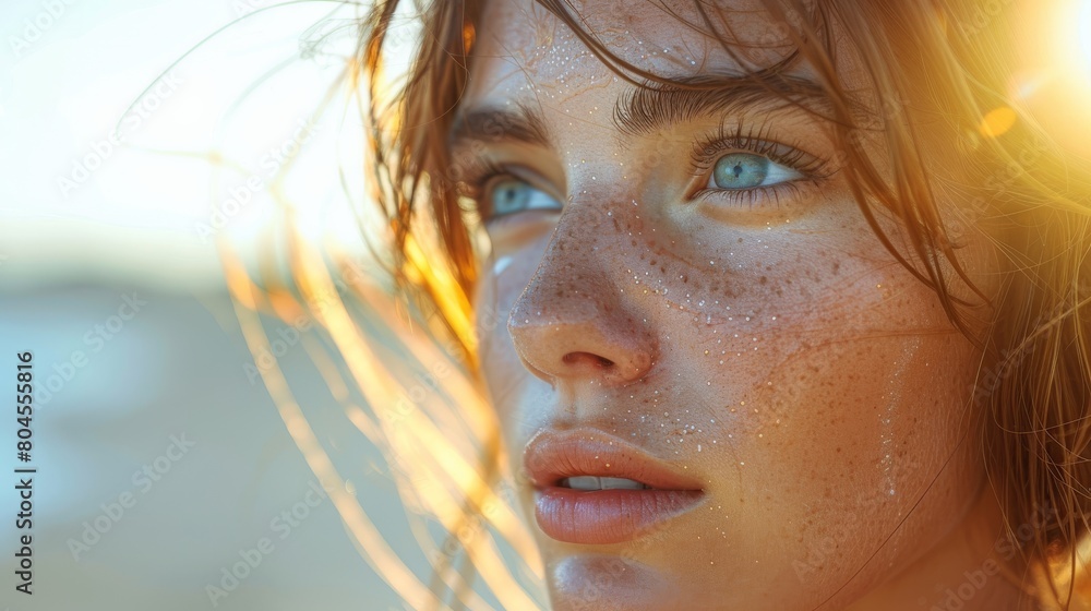 Hot summer climate and strong sunlight cause sweaty dehydration in a ...