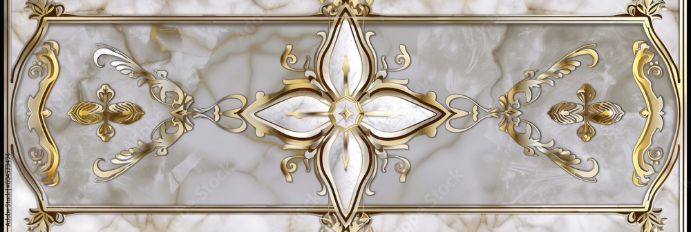 Lavish antique baroque, barocco ornate marble ceiling frame non linear ...