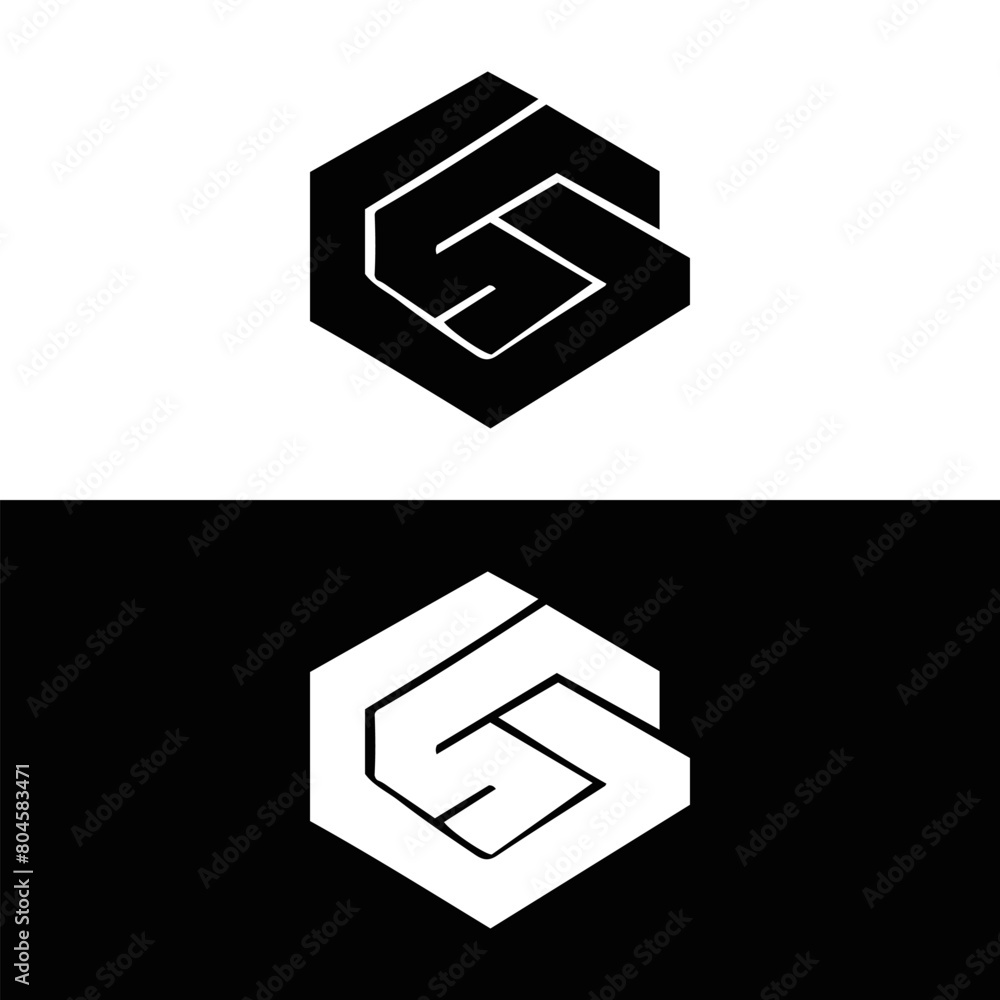 SG logo. S G design. White SG letter. SG, S G letter logo design ...