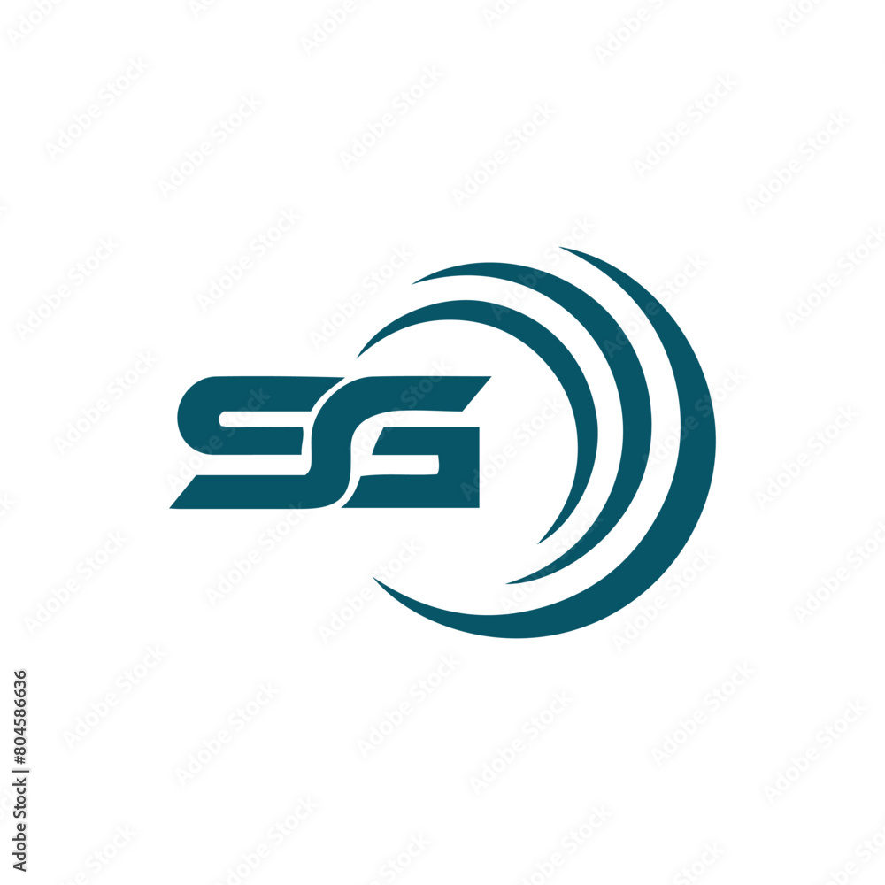 SG logo. S G design. White SG letter. SG, S G letter logo design ...