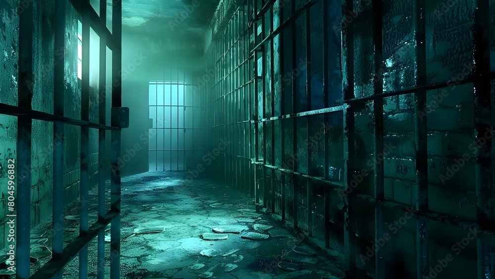 Explore a Haunting K Looping Video of an Abandoned Prison Cell at Night ...