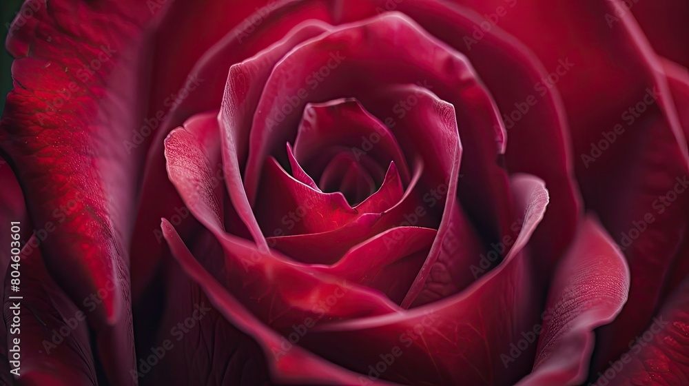 Capture the stunning details of a deep red rose up close with an ...