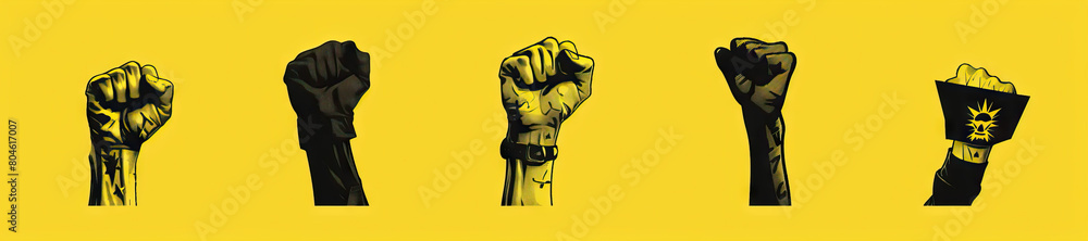 Revolutionary Symbols (Yellow): Symbolizes the symbols, slogans, and ...