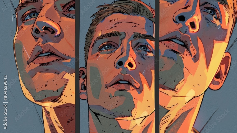 Ilustrace „A comic strip illustrating the pressures men face from ...