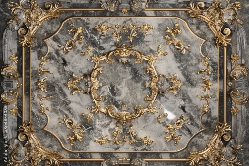 Baroque, barocco ornate marble ceiling non linear reformation design ...