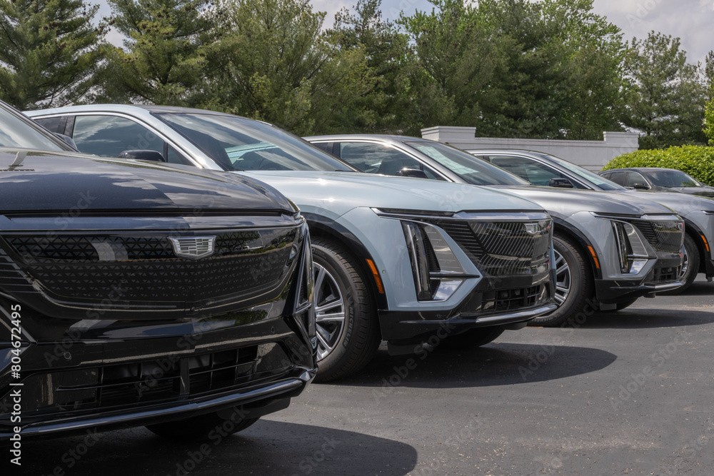 Cadillac LYRIQ EV Electric Vehicle display at a dealership. Cadillac ...