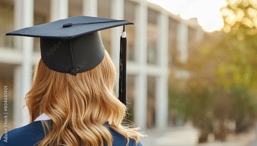 Female Graduate - Celebrating Graduation from College or University ...