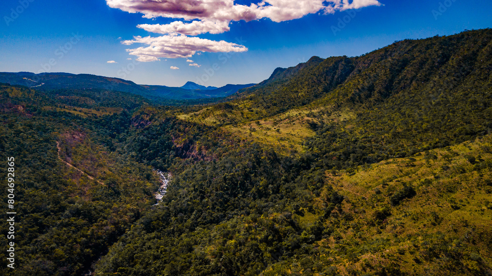 Natureza Cachoeiras Árvores Chapada dos Veadeiros Goiás Brasil Paisagem ...