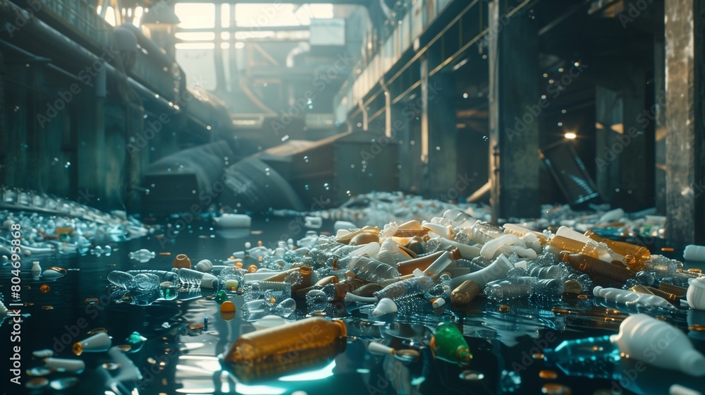 Bioengineered microbes breaking down plastic waste in a specialized ...