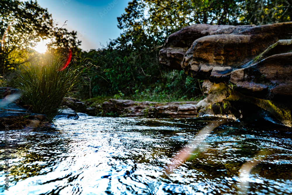 Natureza Cachoeiras Árvores Chapada dos Veadeiros Goiás Brasil Paisagem ...