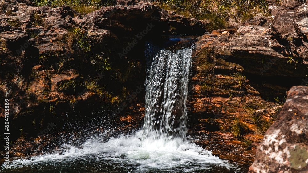 Natureza Cachoeiras Árvores Chapada dos Veadeiros Goiás Brasil Paisagem ...