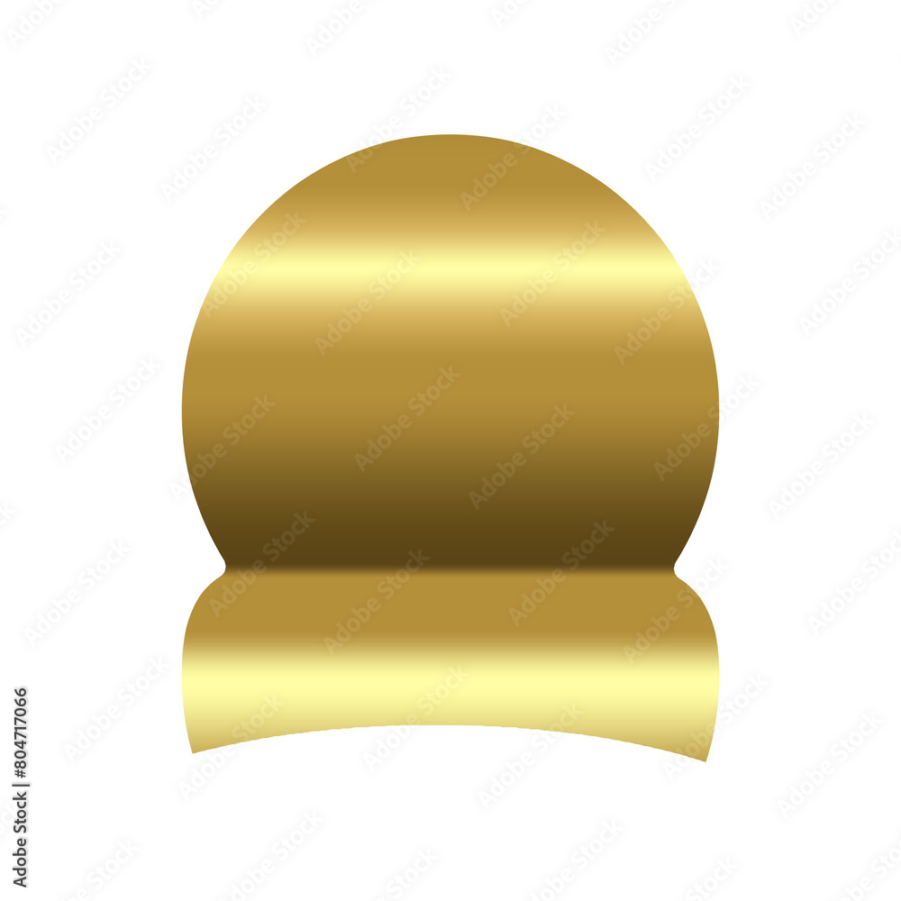 Símbolo abstrato. Gold. degrade dourado. Fundo transparente. Selo ...
