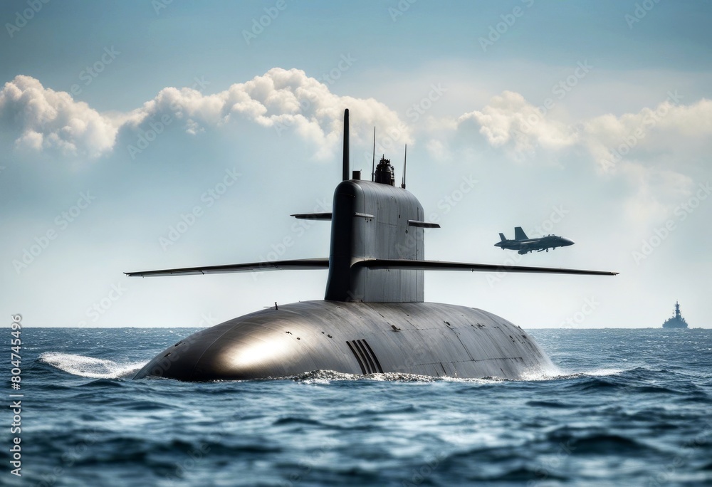 Fotografia do Stock: 'military generic submarine ocean nuclear middle ...