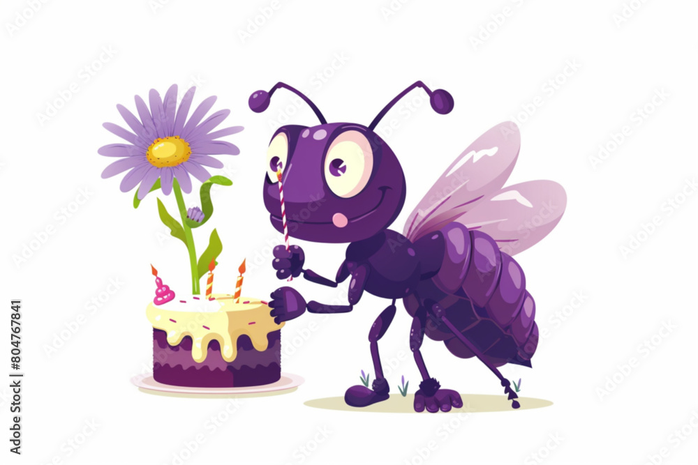 Cartoon ant character isolated vector. Cute and funny insect clipart ...