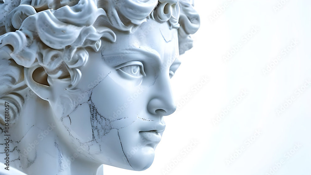Statues with Greek sculpture, perfect composition, beautiful and ...