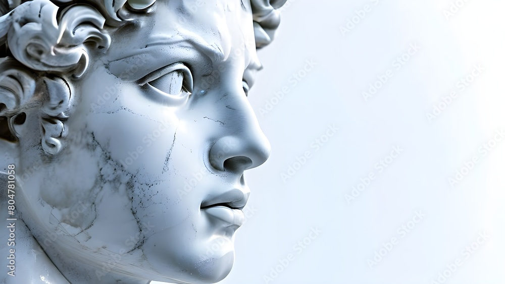 Statues with Greek sculpture, perfect composition, beautiful and ...