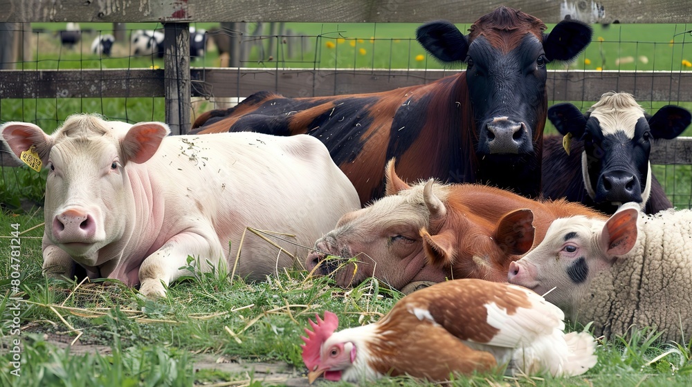 Farm Animals - Pictures of animals like cows, sheep, pigs, and chickens ...