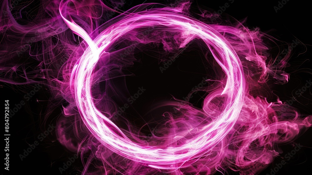 Enchanting magical pink fire light effect, casting a dreamy and ...